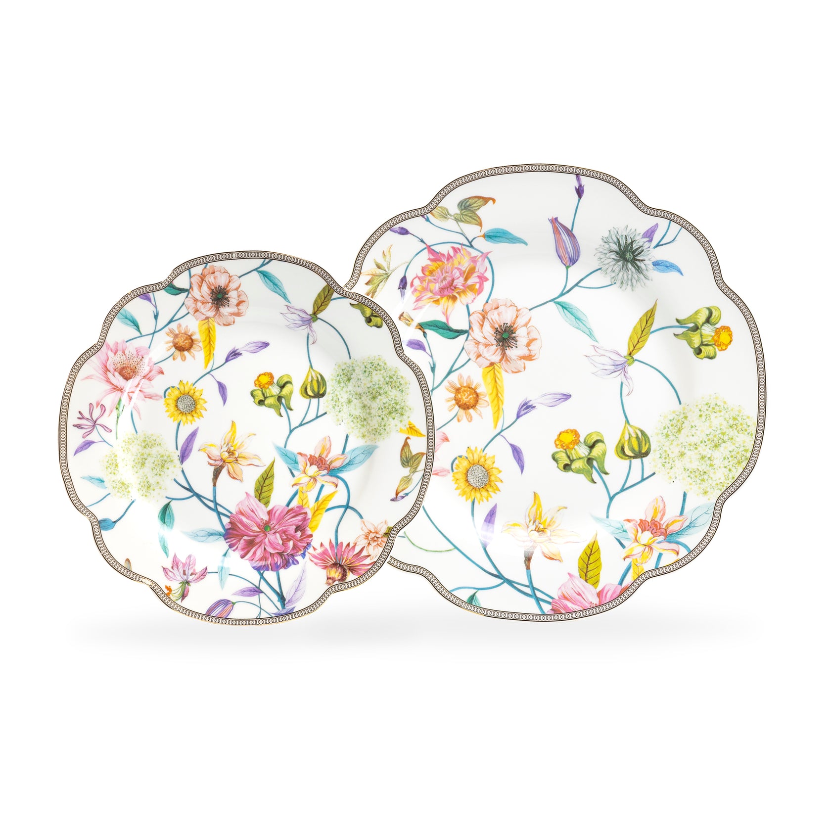 Grace Teaware Spring Flowers with Hummingbird Fine Porcelain Tea Set ...