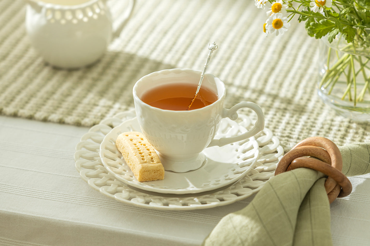Grace Teaware Silver Plated Demi Spoon with Mini Teapot Handle Set of 6 ...