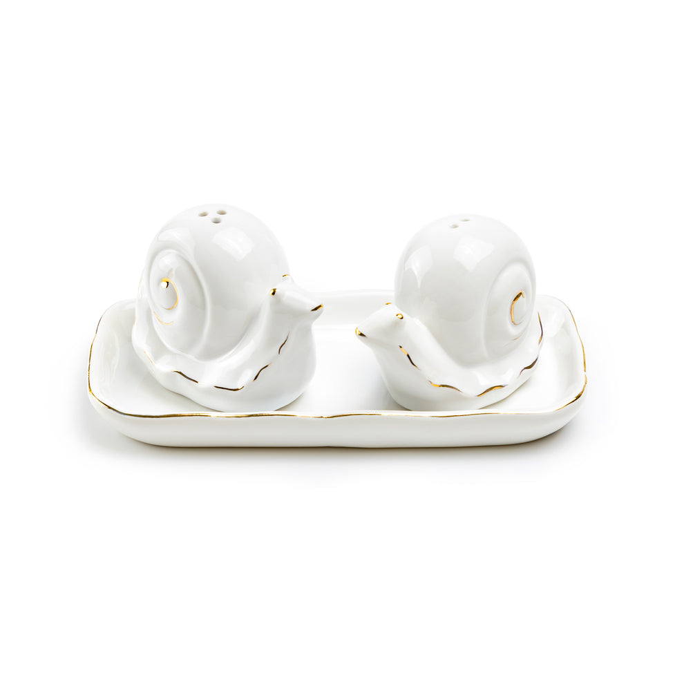 Potter's Studio Happy Snails Ceramic Salt and Pepper Shaker Set ...