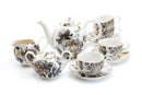 Grace Teaware Black Gold Peony Fine Porcelain Tea Set – Gracie China Shop