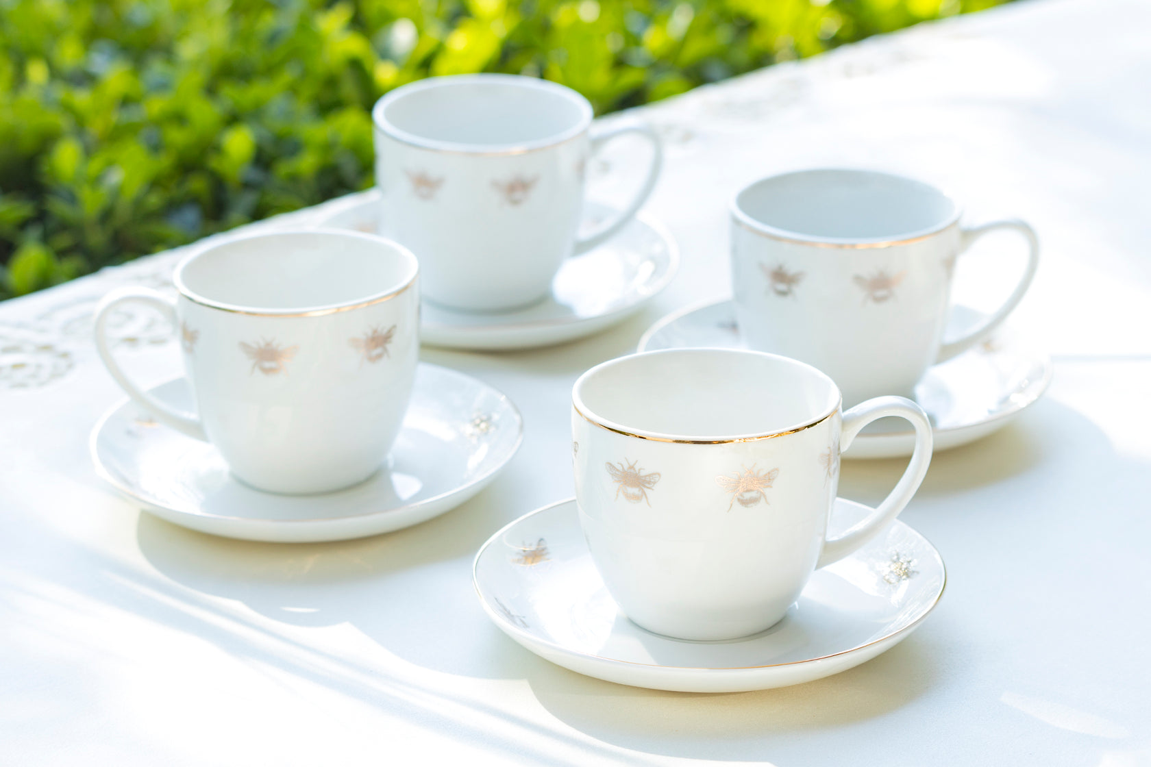 Grace Teaware Gold Bee Fine Porcelain Cup and Saucer – Gracie China Shop
